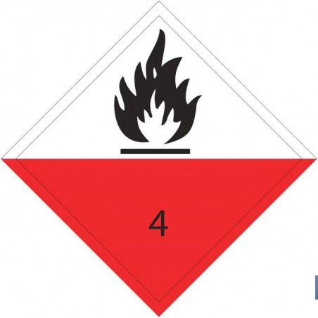 Etiqueta adhesiva adr clase 4.2 - Solocamión Repuestos