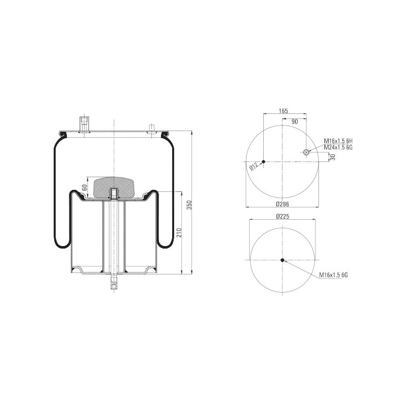 Fuelle trasero chasis Renault T euro 6 - Solocamión Repuestos