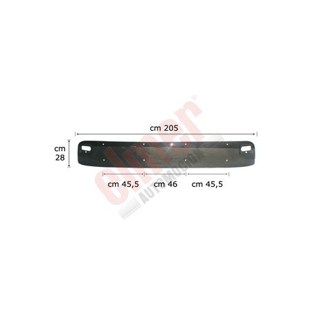 Visera parasol Man tga xl xxl tgx 205x28 cabina baja - Solocamión Repuestos